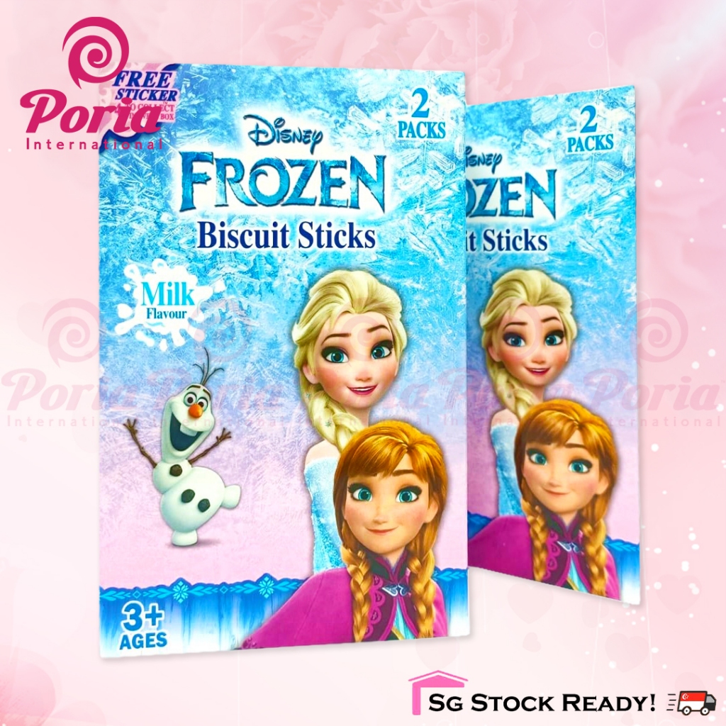 Disney Frozen Biscuit Sticks Box with Stickers 36g | Shopee Singapore