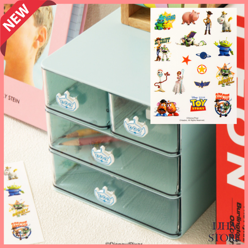 Pixar Toy Story Alien Drawer 3-tier Decoration Sticker Drawer Alien ...