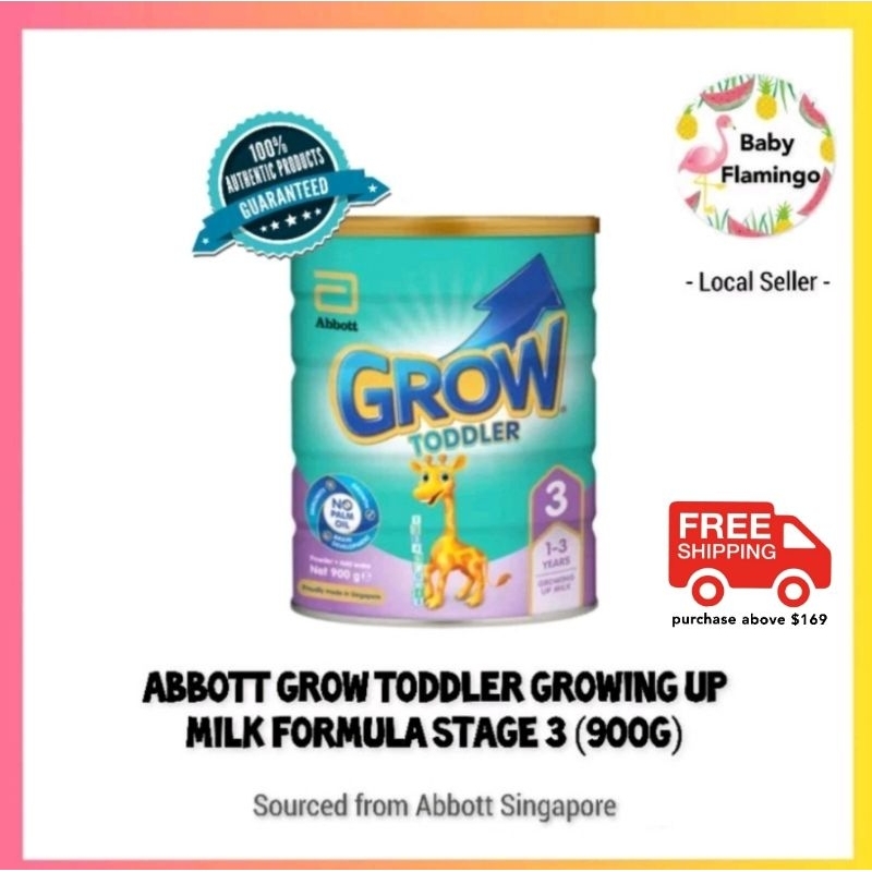 Abbott Grow Toddler Growing Up Milk Formula Stage 3 -900g (Local Stock ...