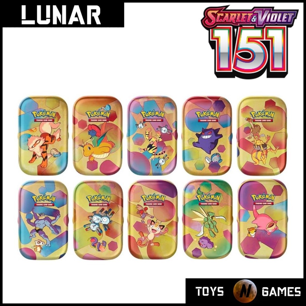 Pokemon TCG SV3.5 Pokemon 151 Mini Tin Set (All 10 Design) | Shopee ...