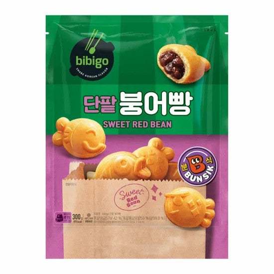[CJ] Bibigo Fish-shaped bread Sweet Red Bean 300g / [CJ] 비비고 단팥 붕어빵 ...