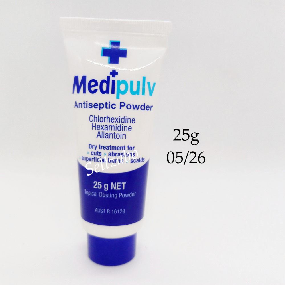 MedipuIv Antiseptic Topical Dusting Powder Dry Treatment Cuts/Abrasions ...