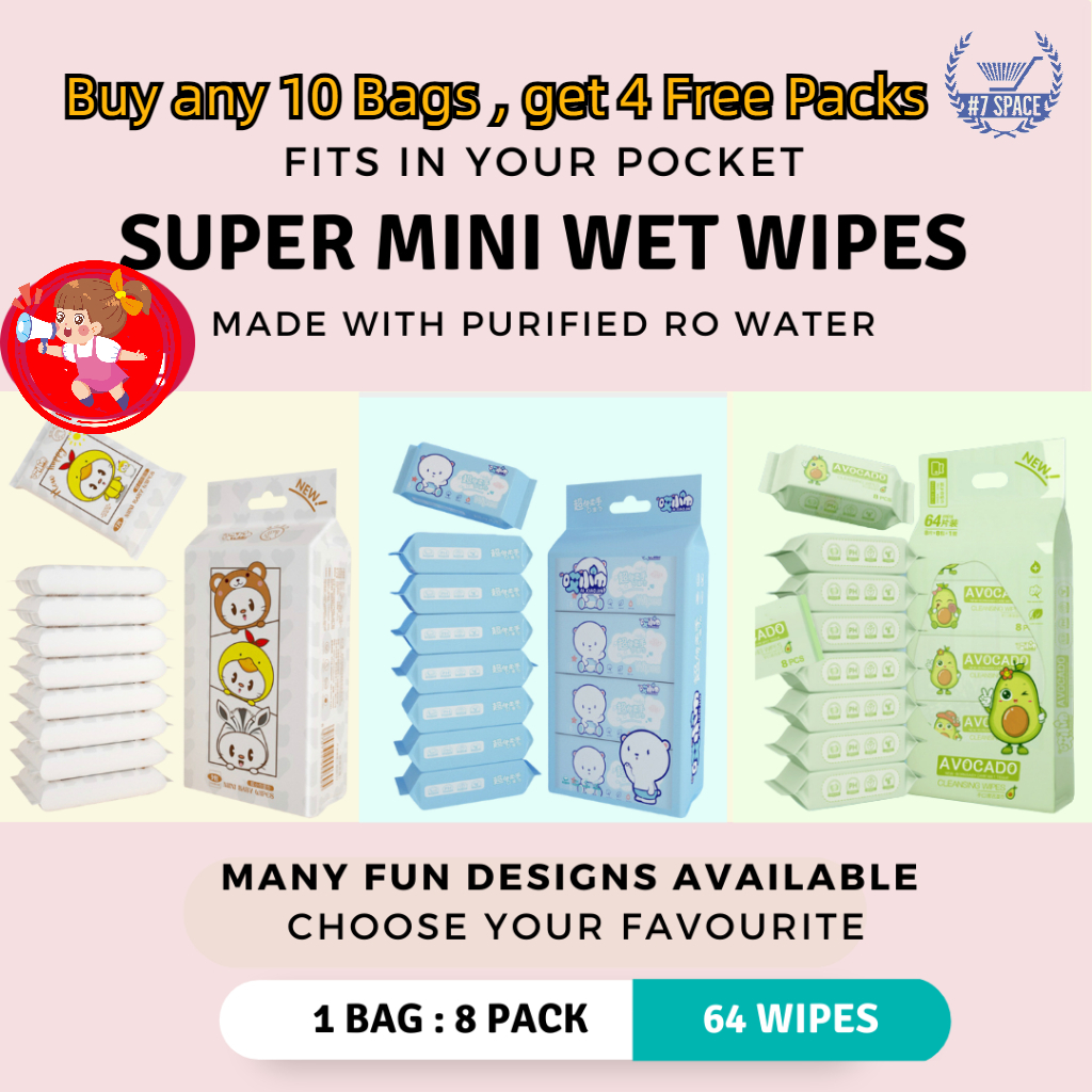 🔥SG LOCAL STOCK🔥Mini Baby Wipes | Small Wet Tissue | Baby Wet Wipes ...