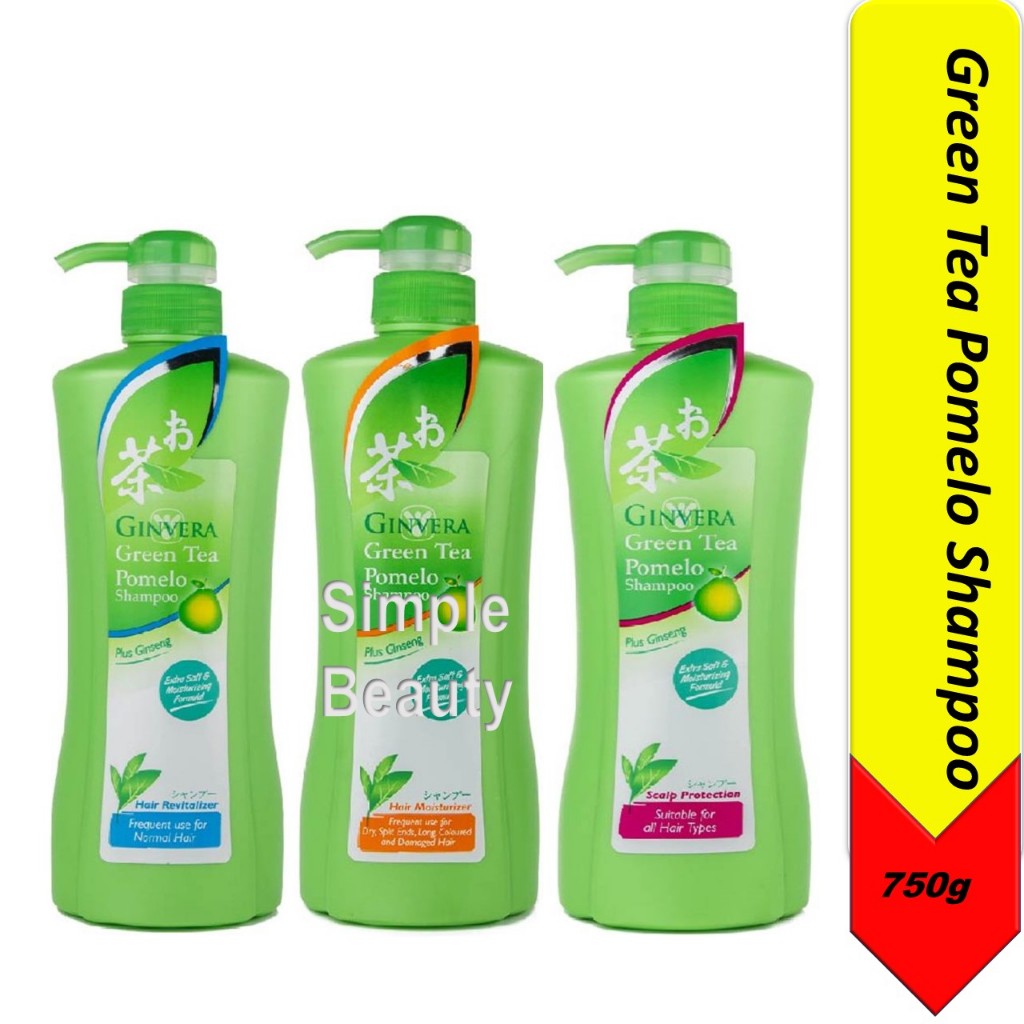 Ginvera Green Tea Shampoo,750g | Shopee Singapore
