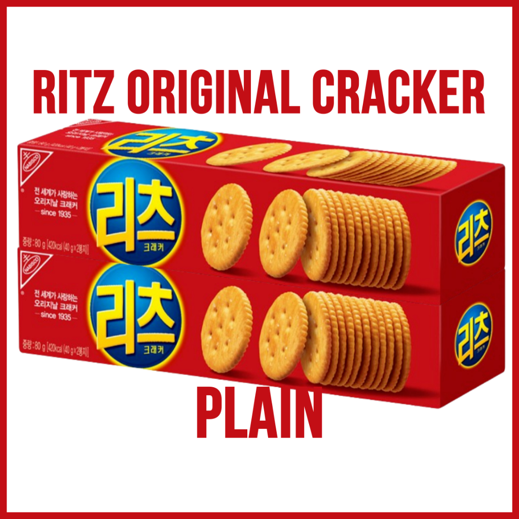 RITZ Cracker Original Plain 80g Korean Snacks | Shopee Singapore
