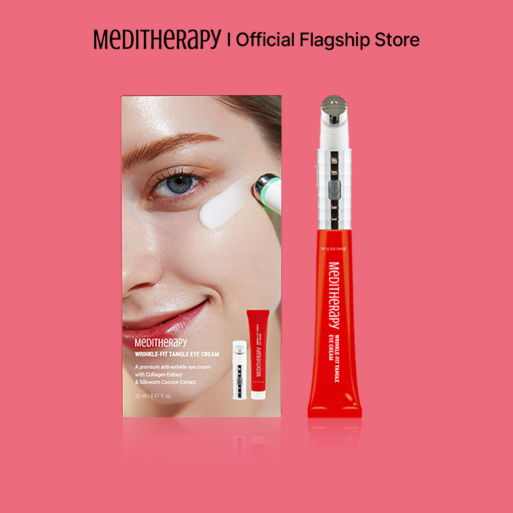 [MEDITHERAPY] Wrinkle Fit Eye Cream 0.67 fl. Oz., 20ml + Device/ Lifting Eye Cream for Saggy ...