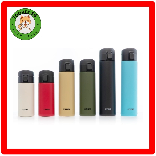 TIGER Thermos Water Bottle 360ml Mug Bottle One Touch Lightweight / 360ml MKA-K036 / 480ml MKA ...