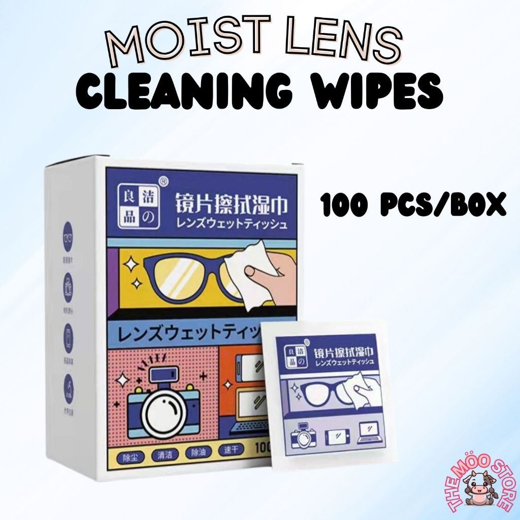 [SG STOCK] Disposable Lens Wiping Paper Glasses Wipes Lens Cloth Wipe ...