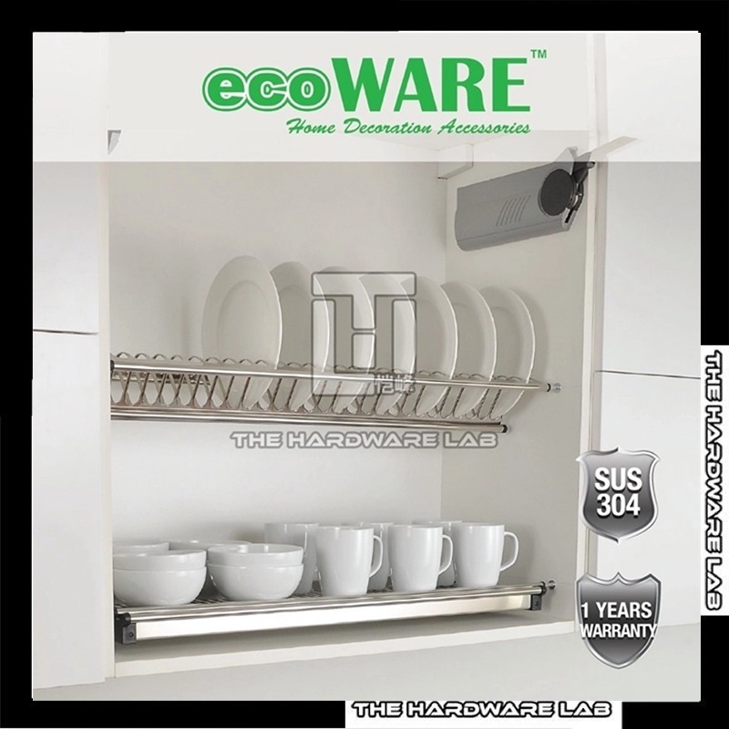 {The Hardware Lab} ecoWare SUS304 Stainless Steel Dish Rack | Shopee ...