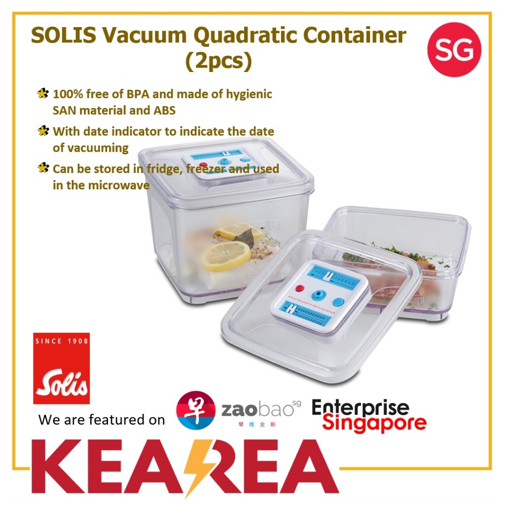Solis Vacuum Quadratic Container (2pcs) | Shopee Singapore