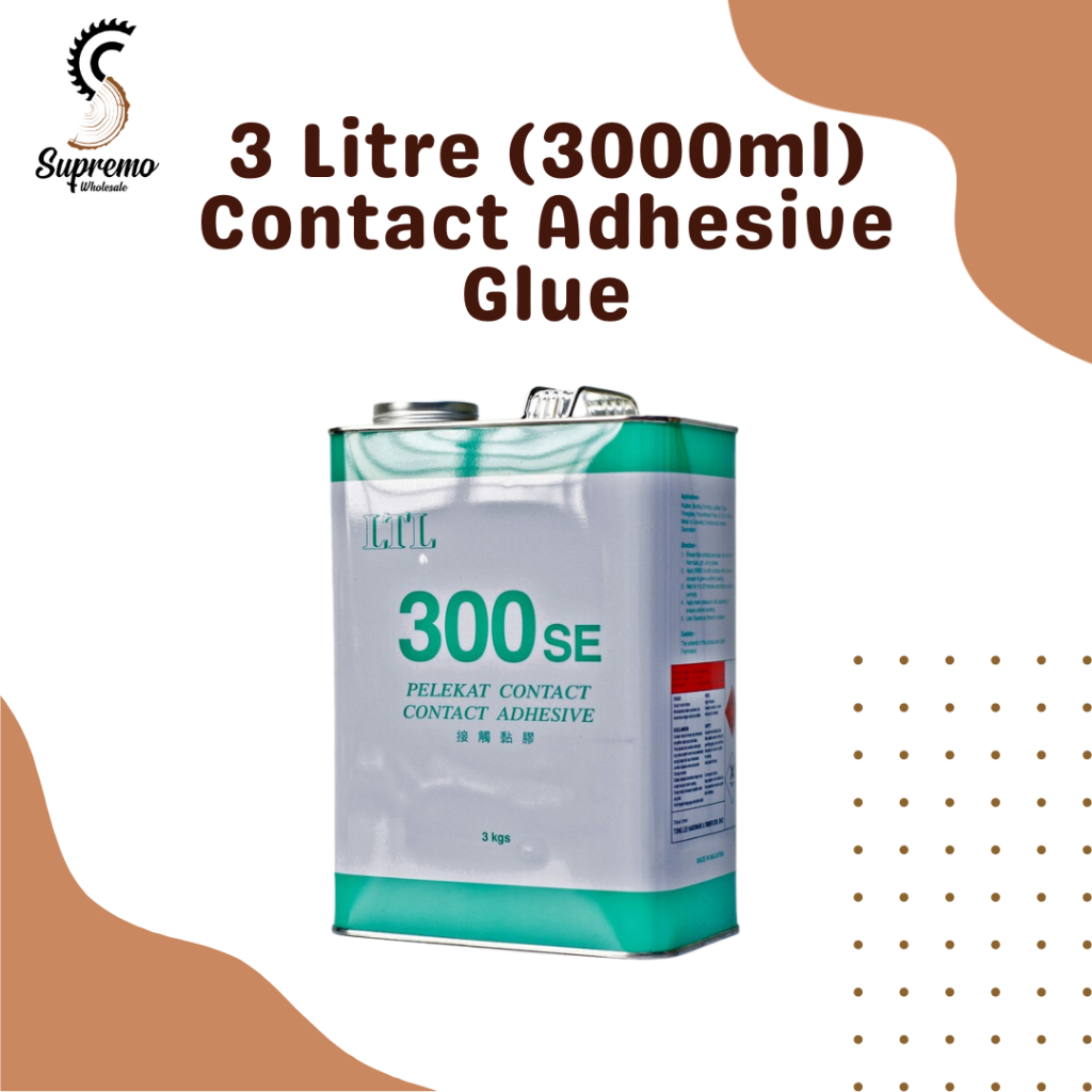 3 Litre (3000ml) Contact Adhesive Glue (CA) (LTL Brand - 300SE ...