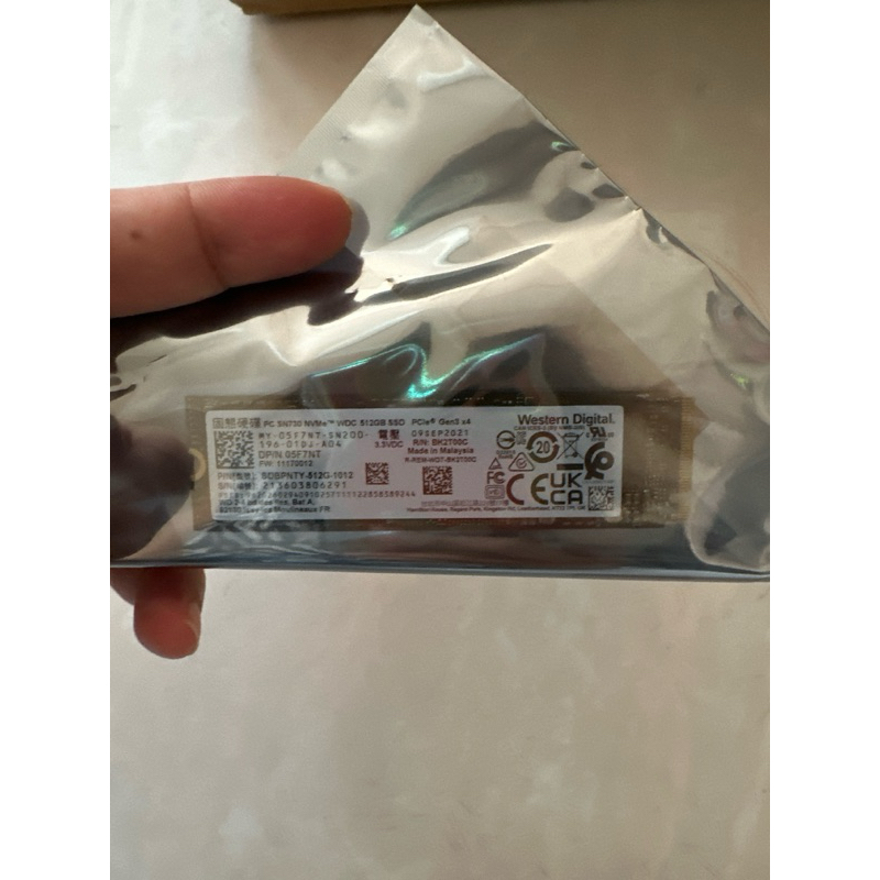 High Performance SSD NVMe Gen3 x4 Western Digital PC SN730 512G ...