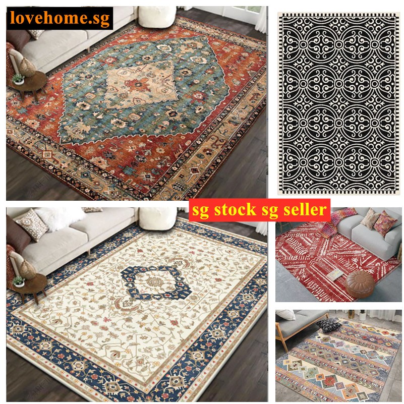 SG Stock*120cm-300cm Nordic Carpet Living Room Bed Room Carpet Rugs ...
