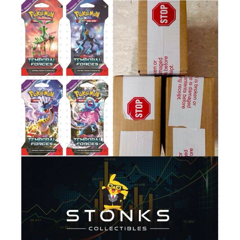 Pokemon TCG Temporal Forces sleeved booster inner case (24 packs ...