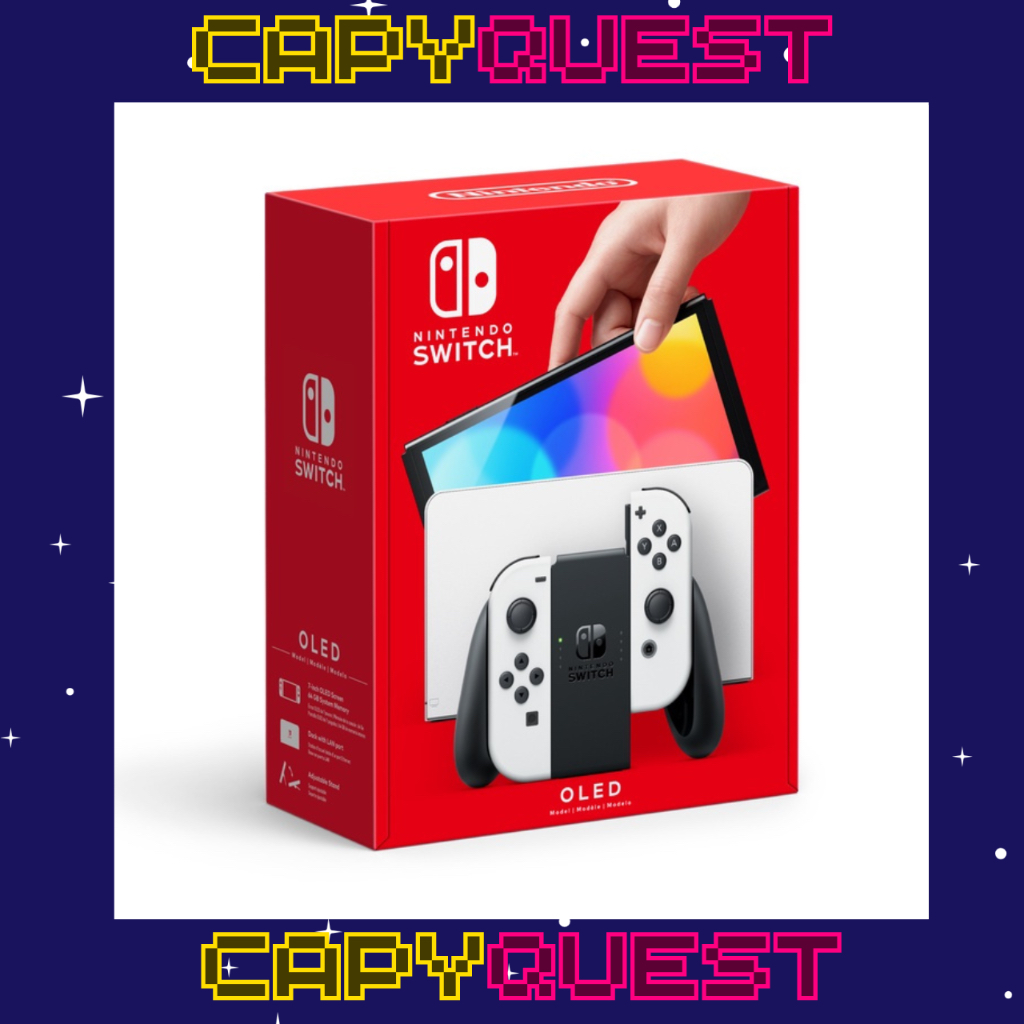 SG Local Set Nintendo Switch OLED Console Neon White with 1 Year Local Warranty Shopee Singapore