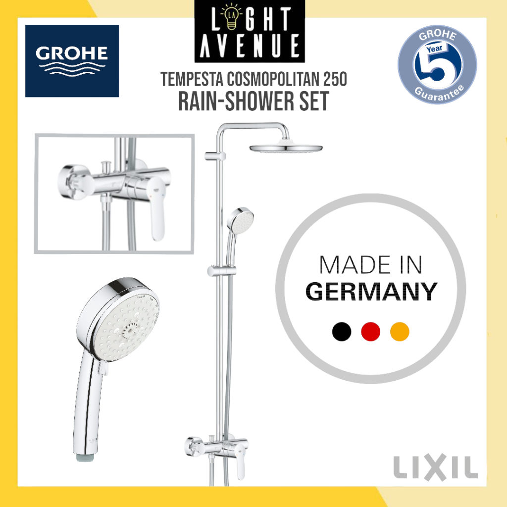 Grohe Tempesta Cosmopolitan System 250 Rain-Shower Set (26673000 ...