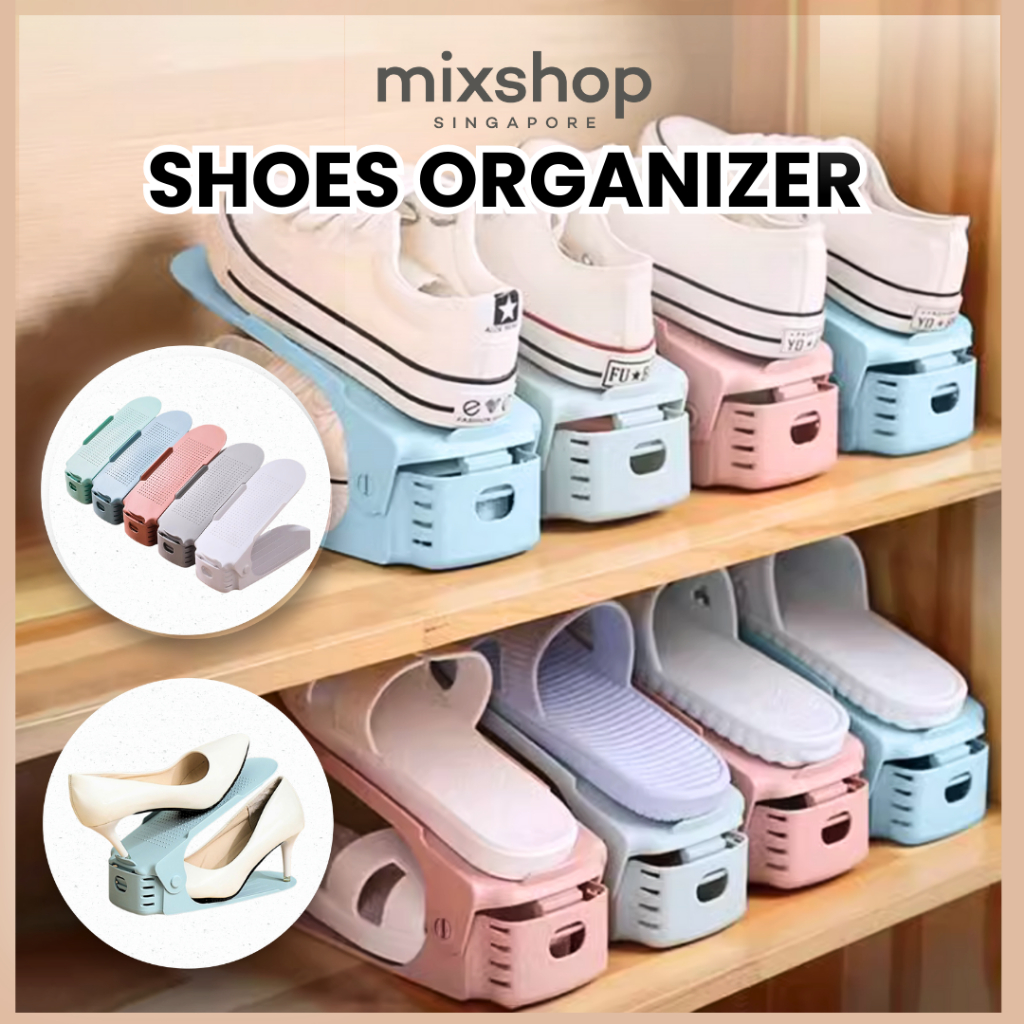 mixshop Adjustable Upgraded Shoe Organizer, Shoe Organiser, Shoe Rack ...