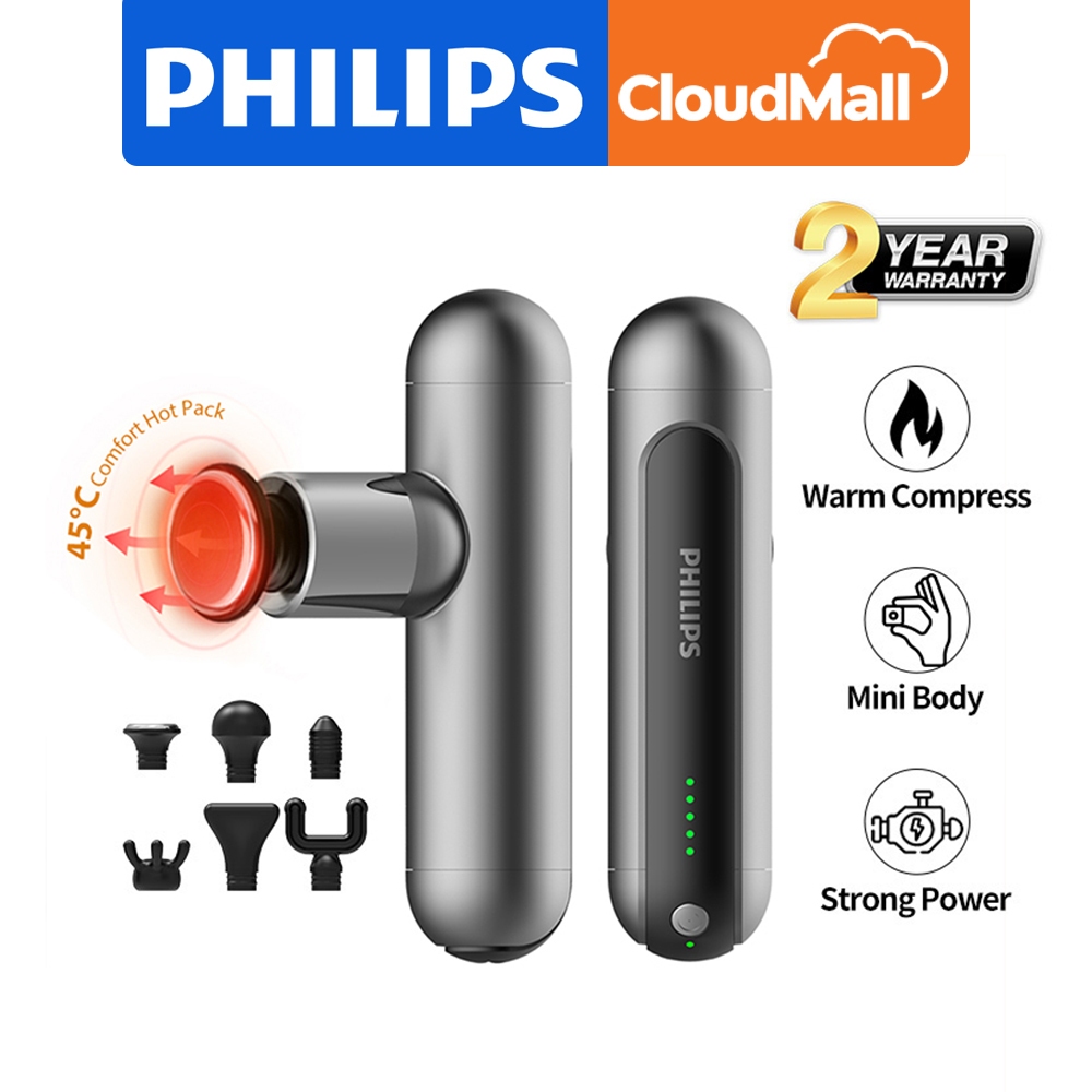 【Cheaper than Official】Philips Mini Massage Gun with Heat, Soothing ...