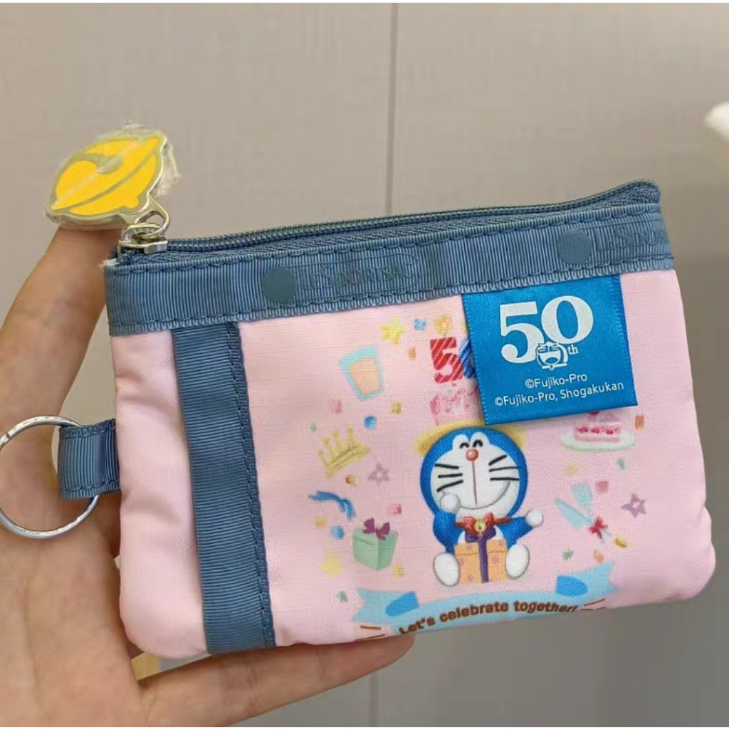 LeSportsac 50th Anniversary Doraemon Coin Wallet Small Pouch | Shopee ...