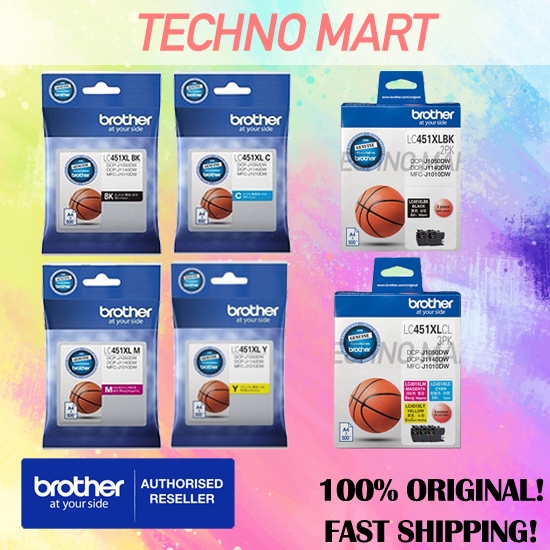 [SG Local Stock] Brother LC451XL LC451CL XL 3pk LC451BK 2pk LC 451 ...