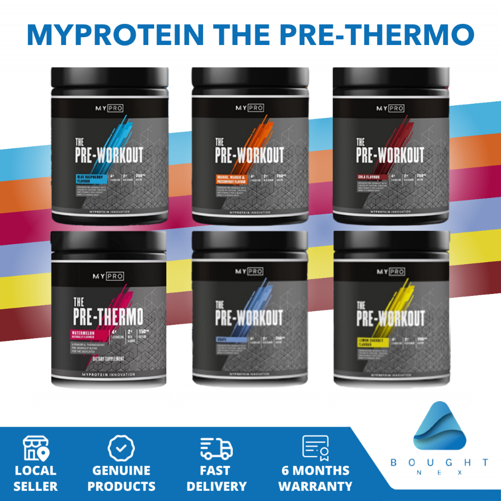 Myprotein The Pre-Thermo 30 Servings 5 Flavours Powerful Thermogenic Pre-Workout Blend Boost ...