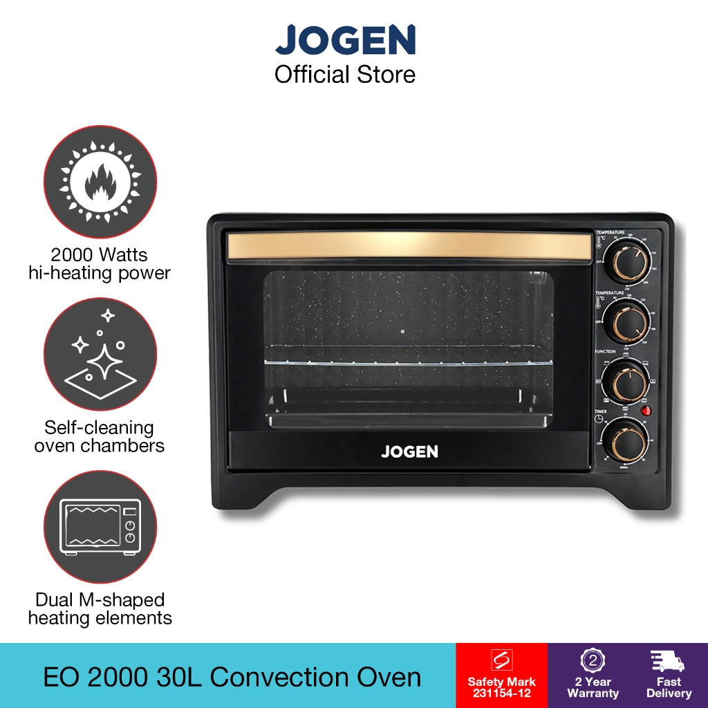 JOGEN 30L Self Cleaning Convection Oven 2000W Multifunction to Bake ...