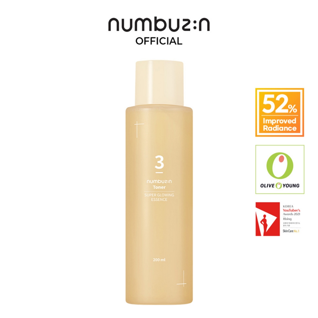 numbuzin No.3 Super Glowing Essence Toner | Shopee Singapore
