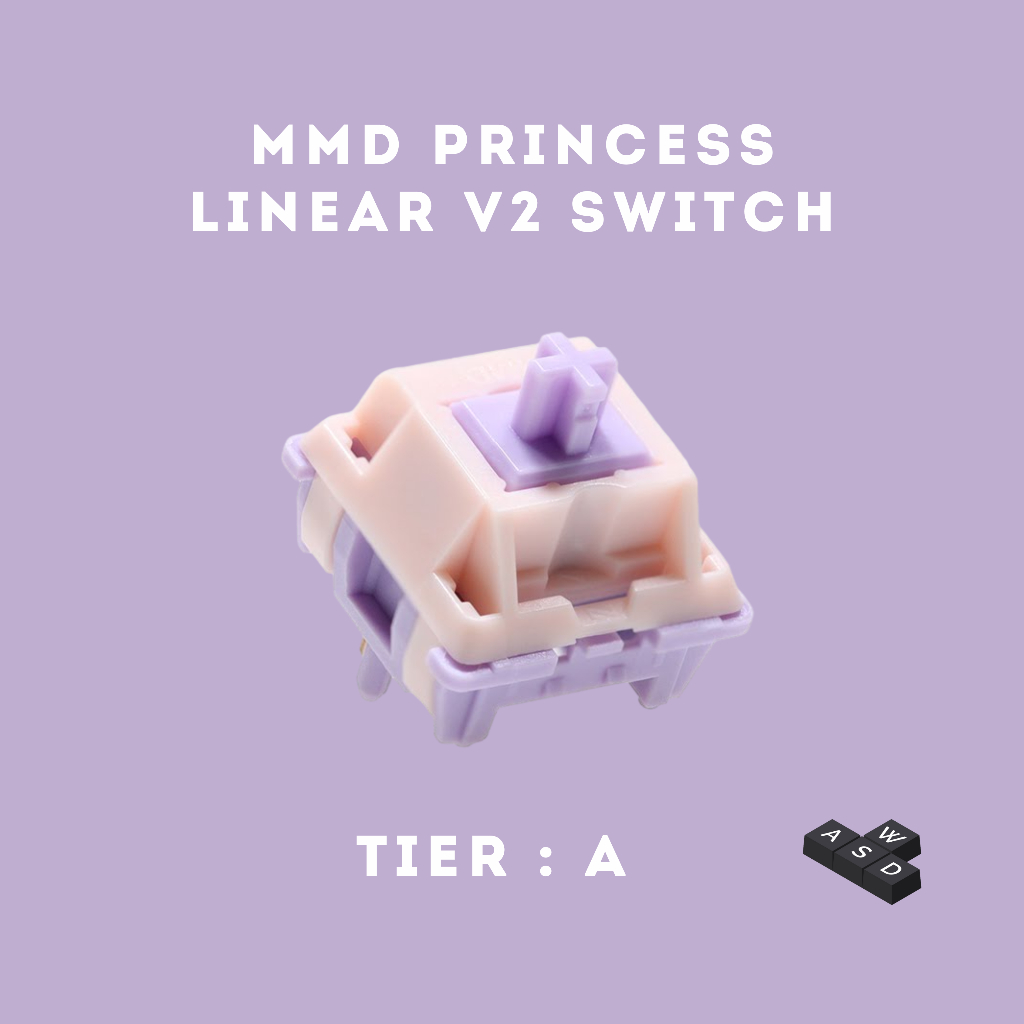 🟣[SG INSTOCK]🟣 MMD Princess Linear/Tactile V2 Lubed Mechanical Keyboard ...