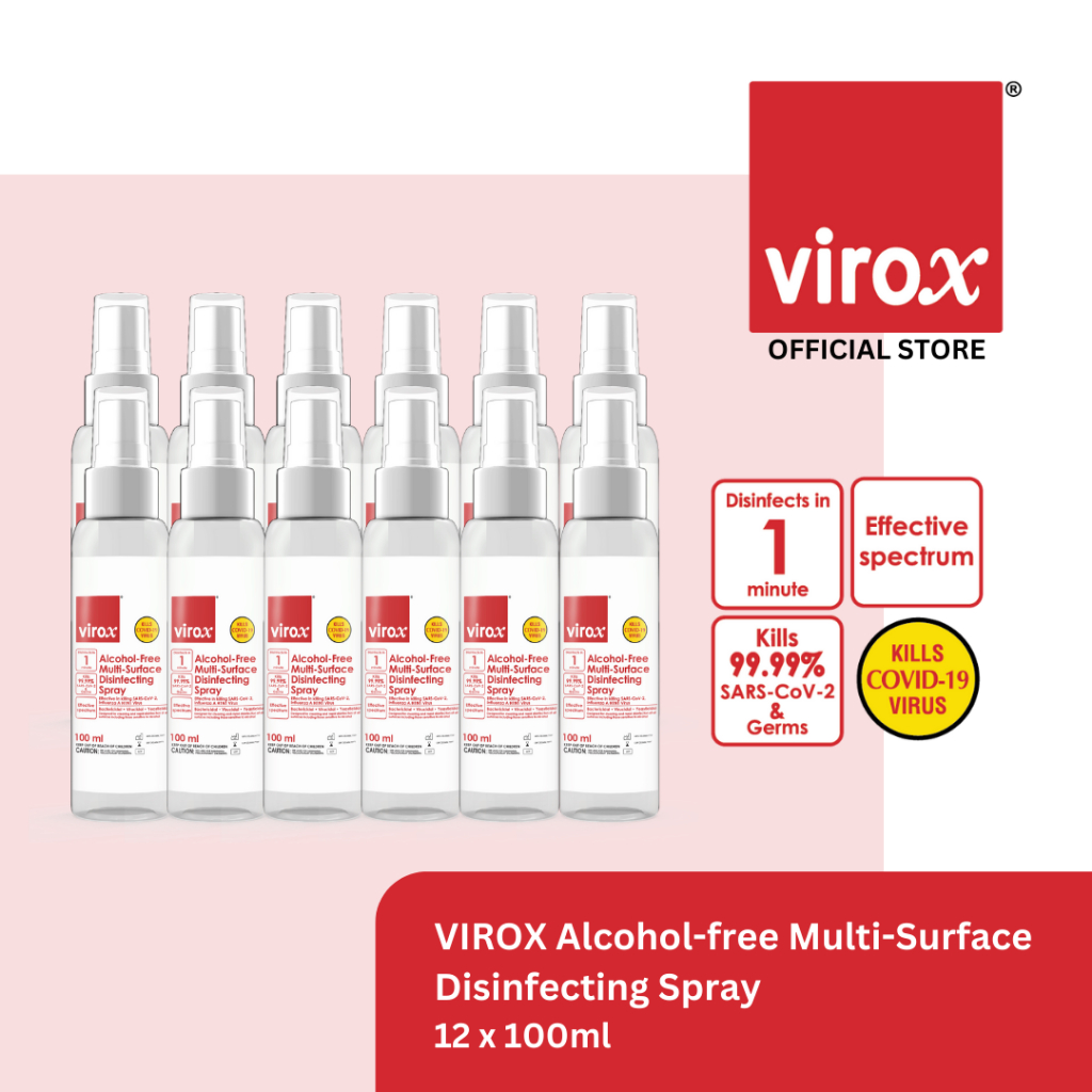 VIROX ALCOHOL FREE MULTI-SURFACE DISINFECTANT LIQUID SPRAY 100ML_VR4041 ...