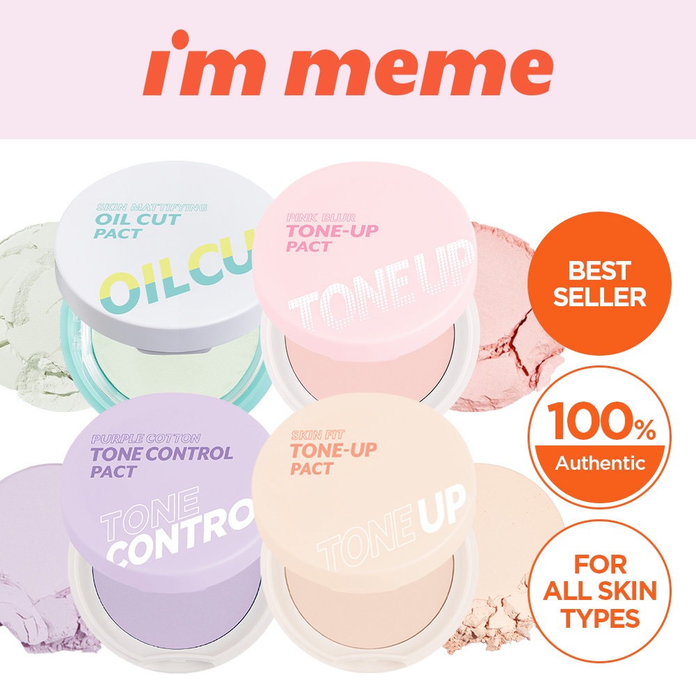 IM MEME OFFICIAL Powder Pact Series With Mirror | Shopee Singapore