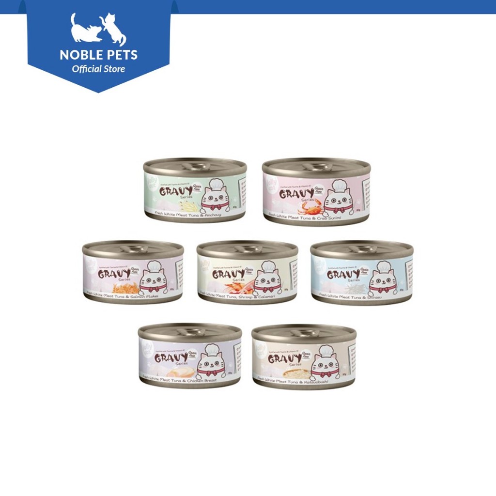 Jollycat Grain Free Classic Gravy Canned Food (Individual Can) | Shopee ...