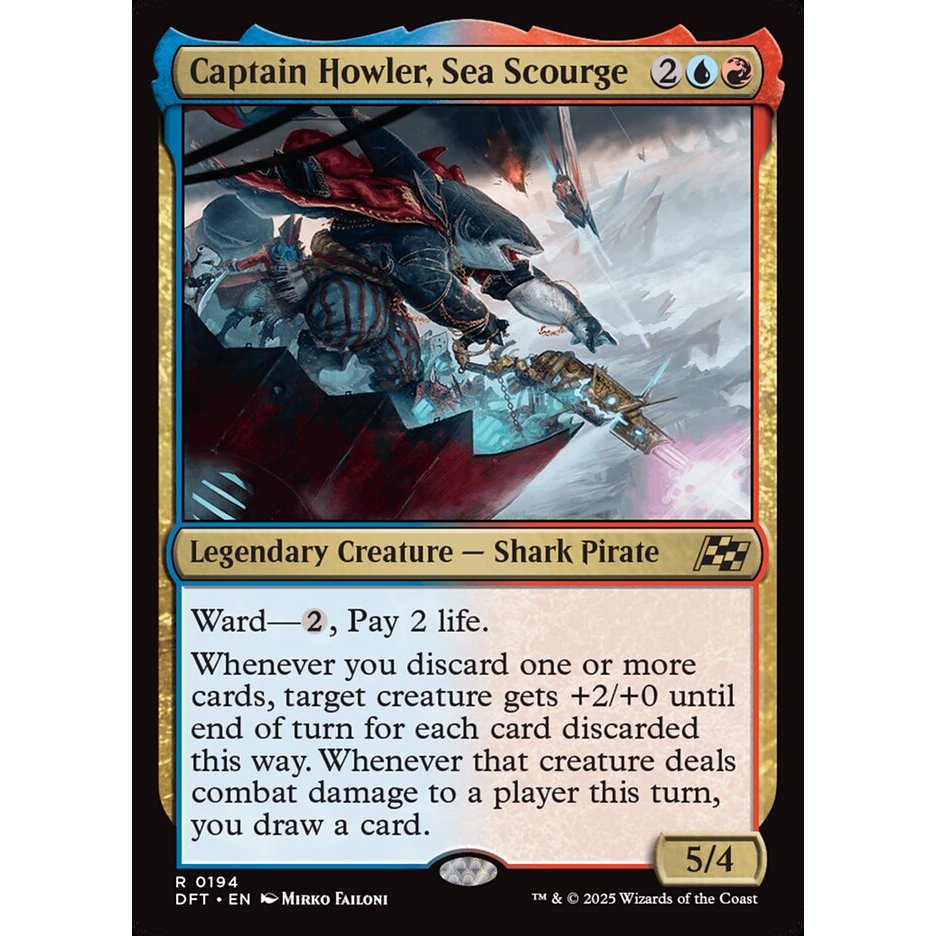 Captain Howler, Sea Scourge Magic the Gathering Aetherdrift | Shopee ...