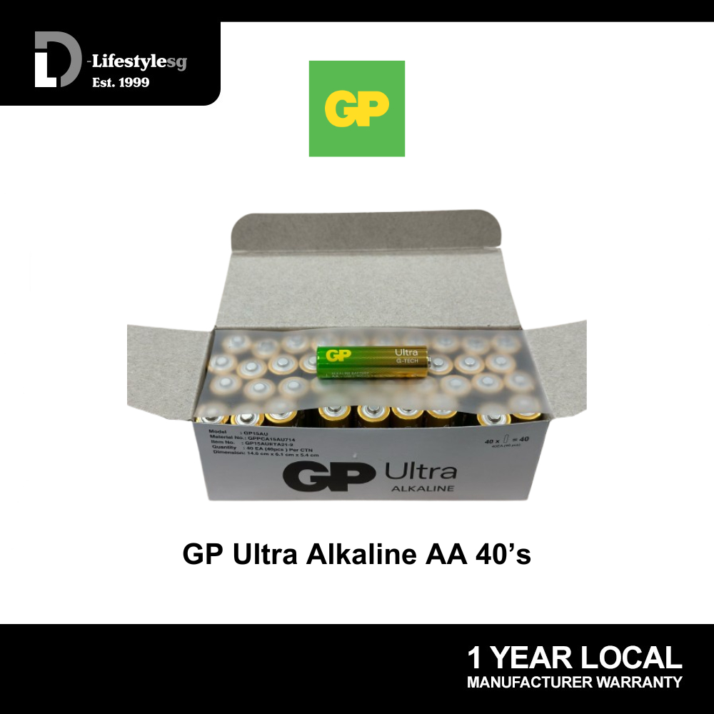 GP Ultra Alkaline AA 40’s Battery | Shopee Singapore