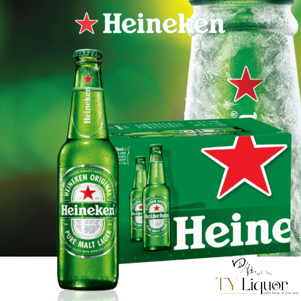 Heineken Pint, 24 Bottles x 325ml (BBD: August 2025) | Shopee Singapore