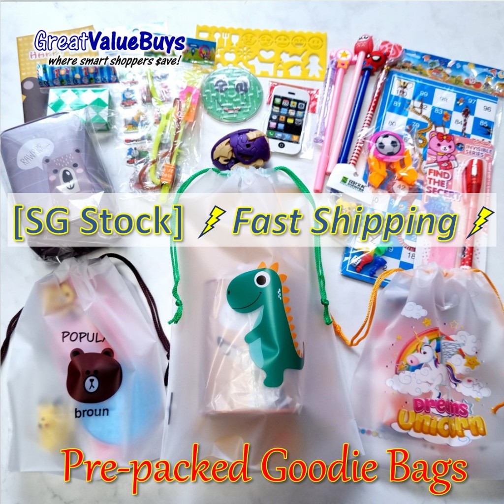 SG Prepacked Goodie Bag Gift Set pre-packed Kids Party Birthday goody ...