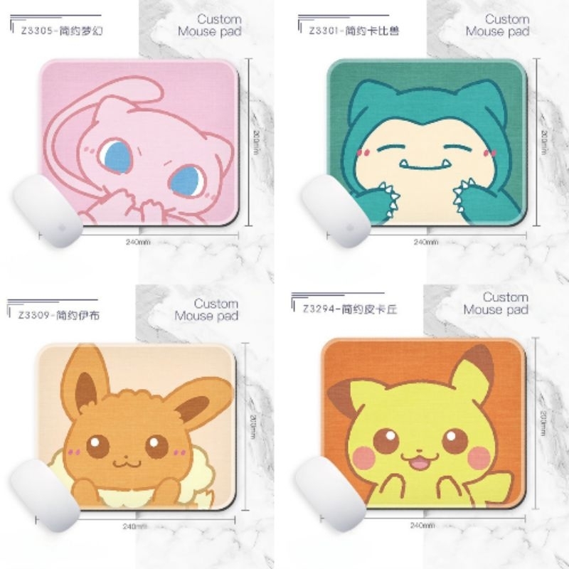 SG 🚚 Pokemon Mouse Pad Anti Slip Small Size Mouse Pad | Shopee Singapore