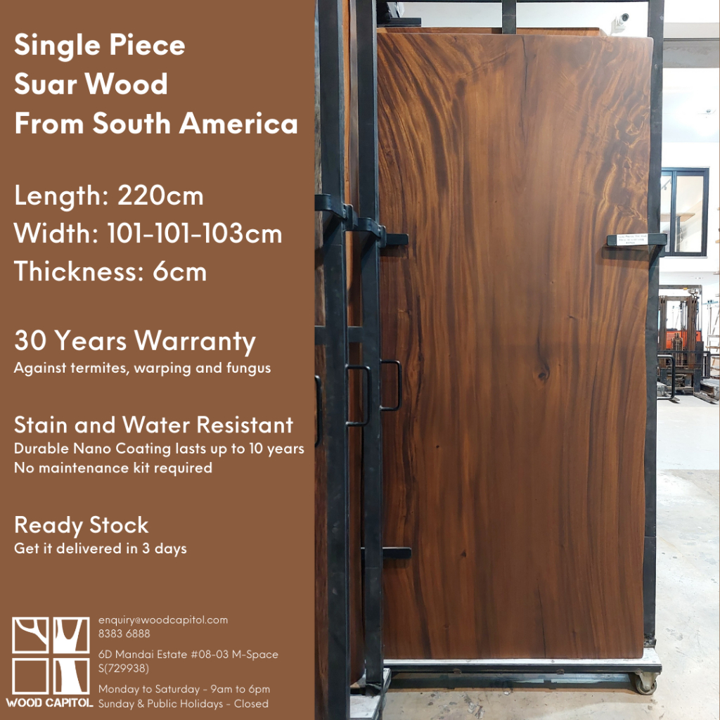 Wood Capitol Suar Wood | South American Walnut | Live Edge Dining Table ...