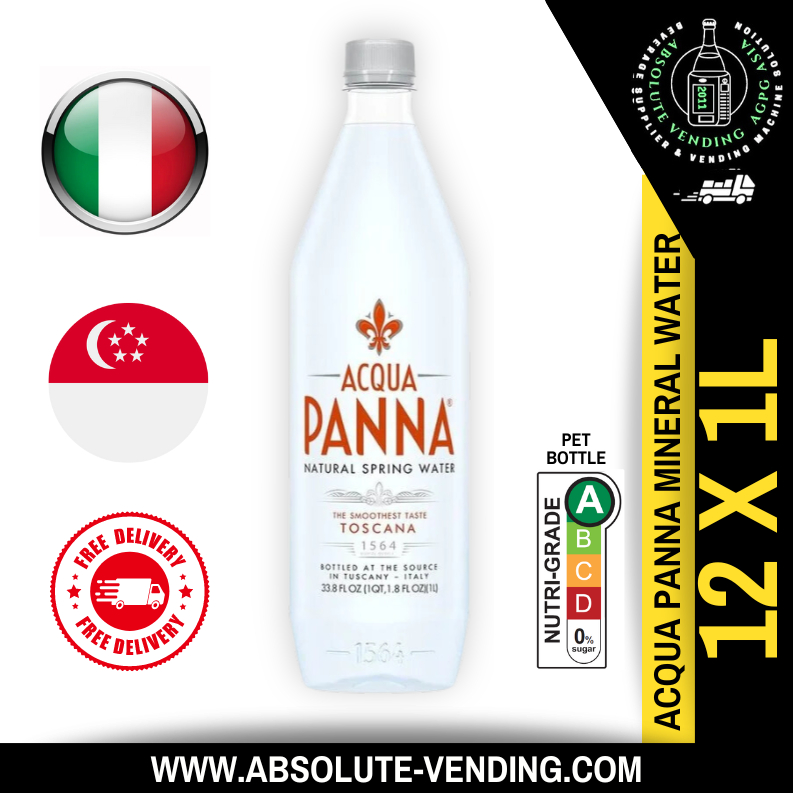 [CARTON] ACQUA PANNA Still Mineral Water 1L X 12 (P.E.T BOTTLE ...