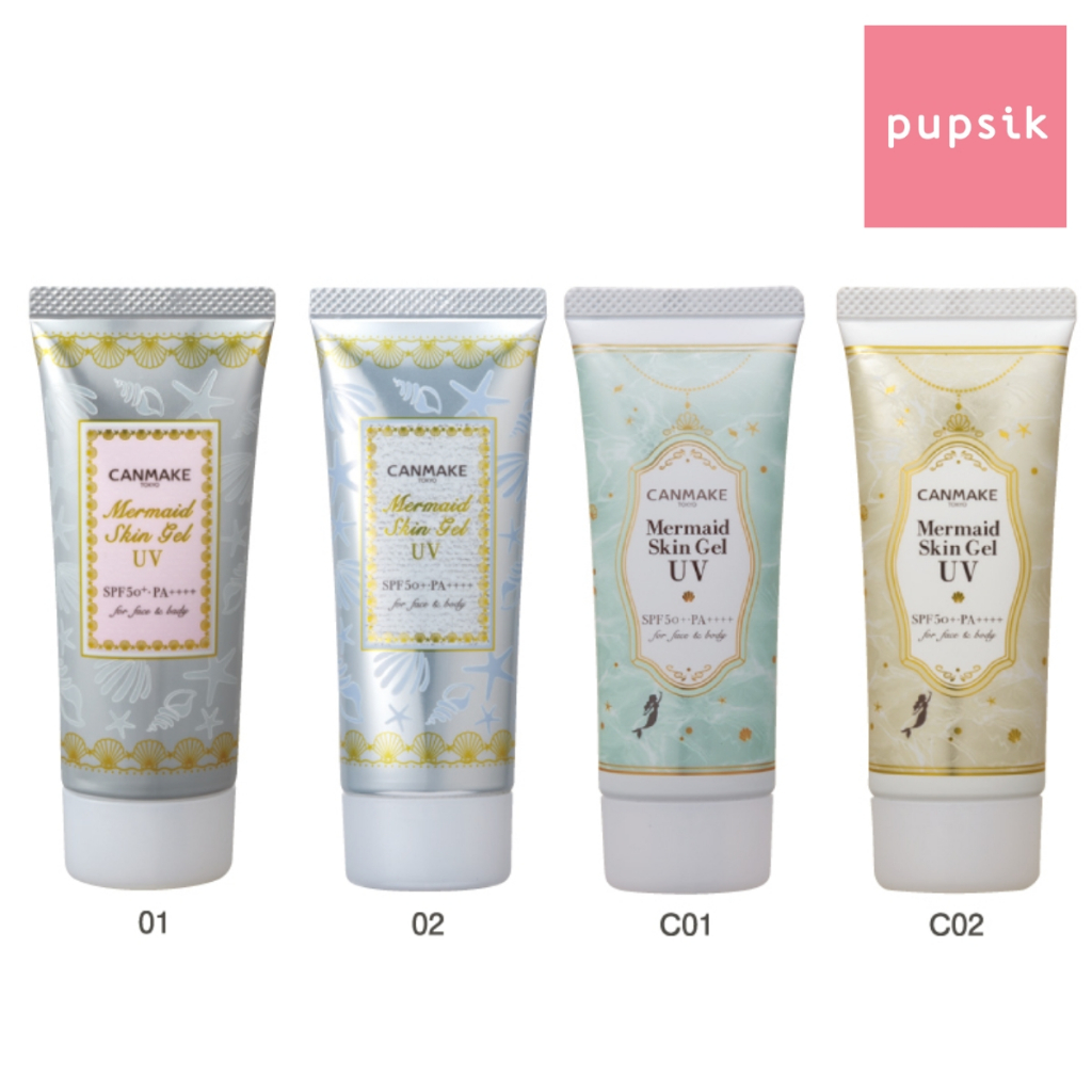 Canmake Mermaid Skin UV Gel SPF50+ PA++++, 40g (4 Colours) | Shopee Singapore