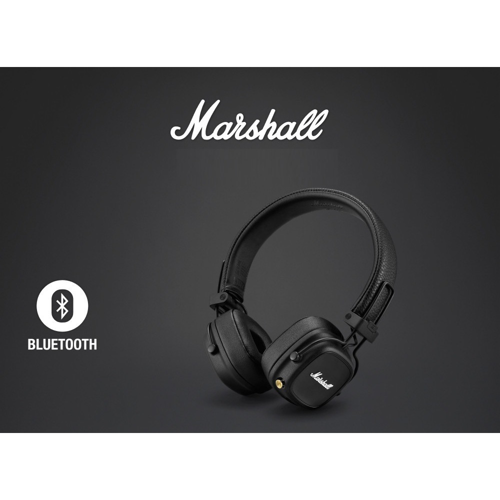 Marshall Major IV Bluetooth Wireless Headphones with Microphone ...