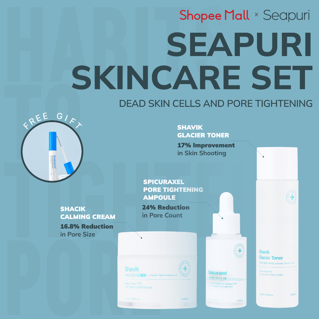 [Seapuri Official] Seapuri Skincare Collection (Free Gift: Dr.Lashrum ...