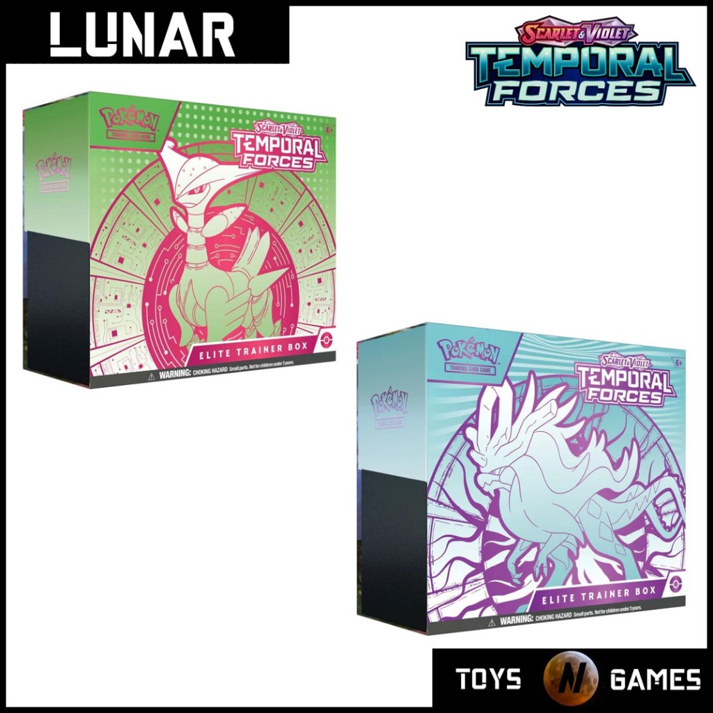 Pokemon TCG SV5 Temporal Forces Elite Trainer Box (Set of 2) | Shopee ...