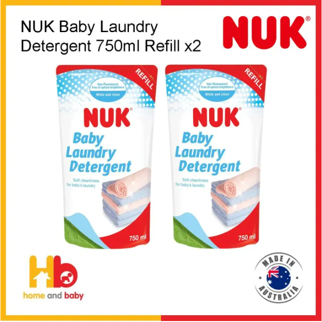 NUK Baby Laundry Detergent 750ml Refill (Twin Packet) | Shopee Singapore