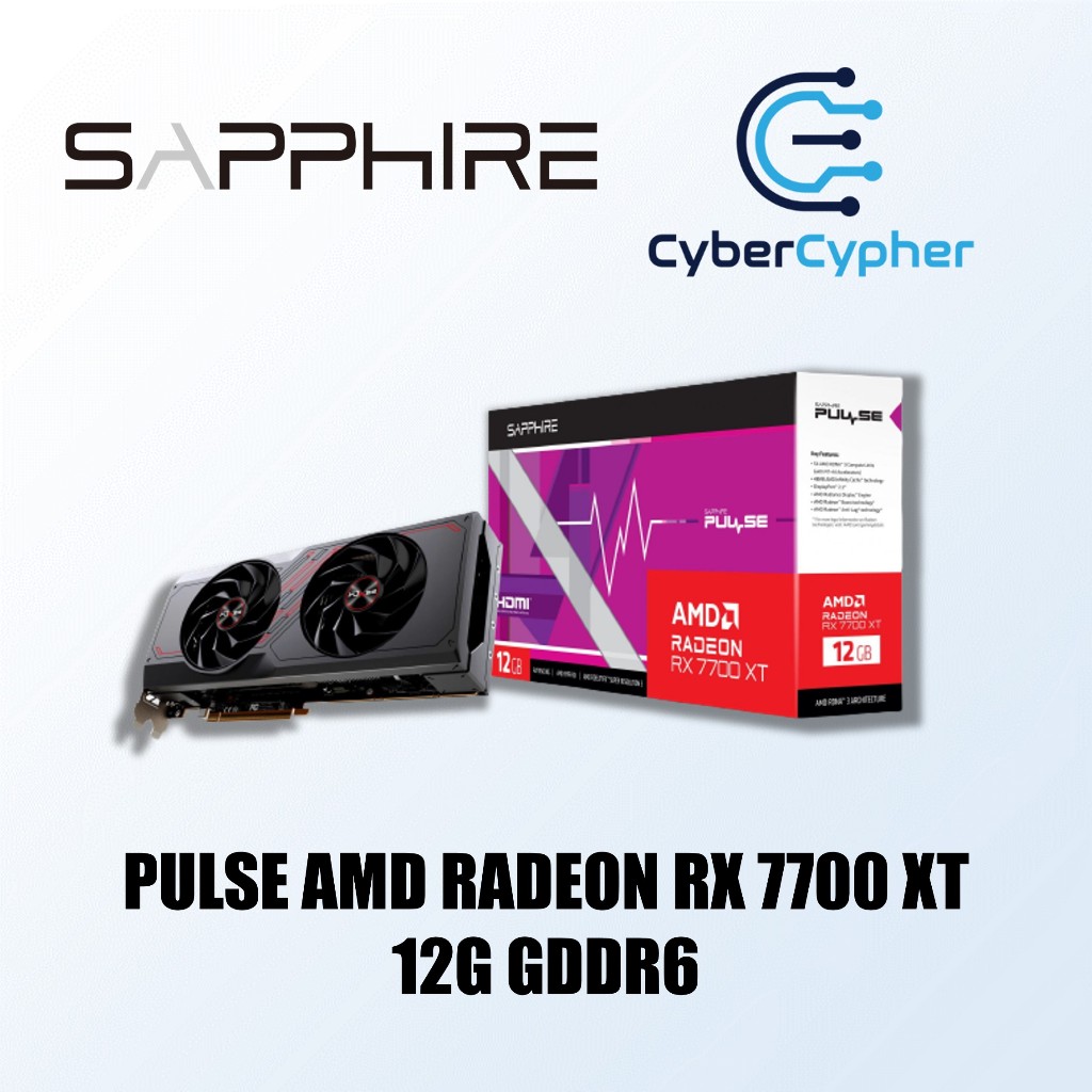 Sapphire PULSE AMD Radeon RX 7700 XT 12G GDDR6 | Shopee Singapore