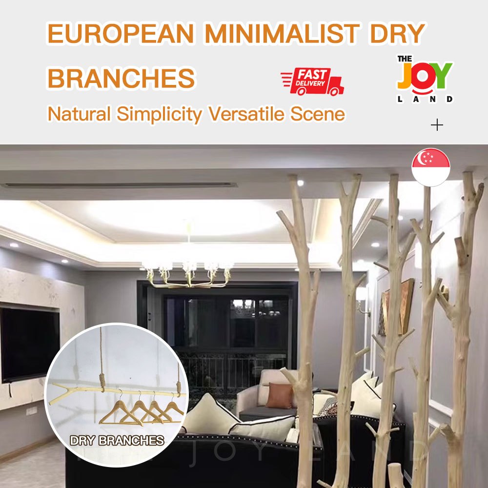 Logs peeled and dried branches Decorative partitions Forked tree trunks ...