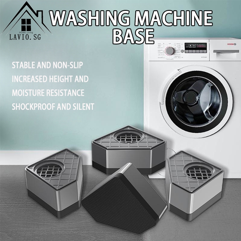 [SG] 4pcs Washing Machine Base Shock Noise Canceling Washing Machine ...