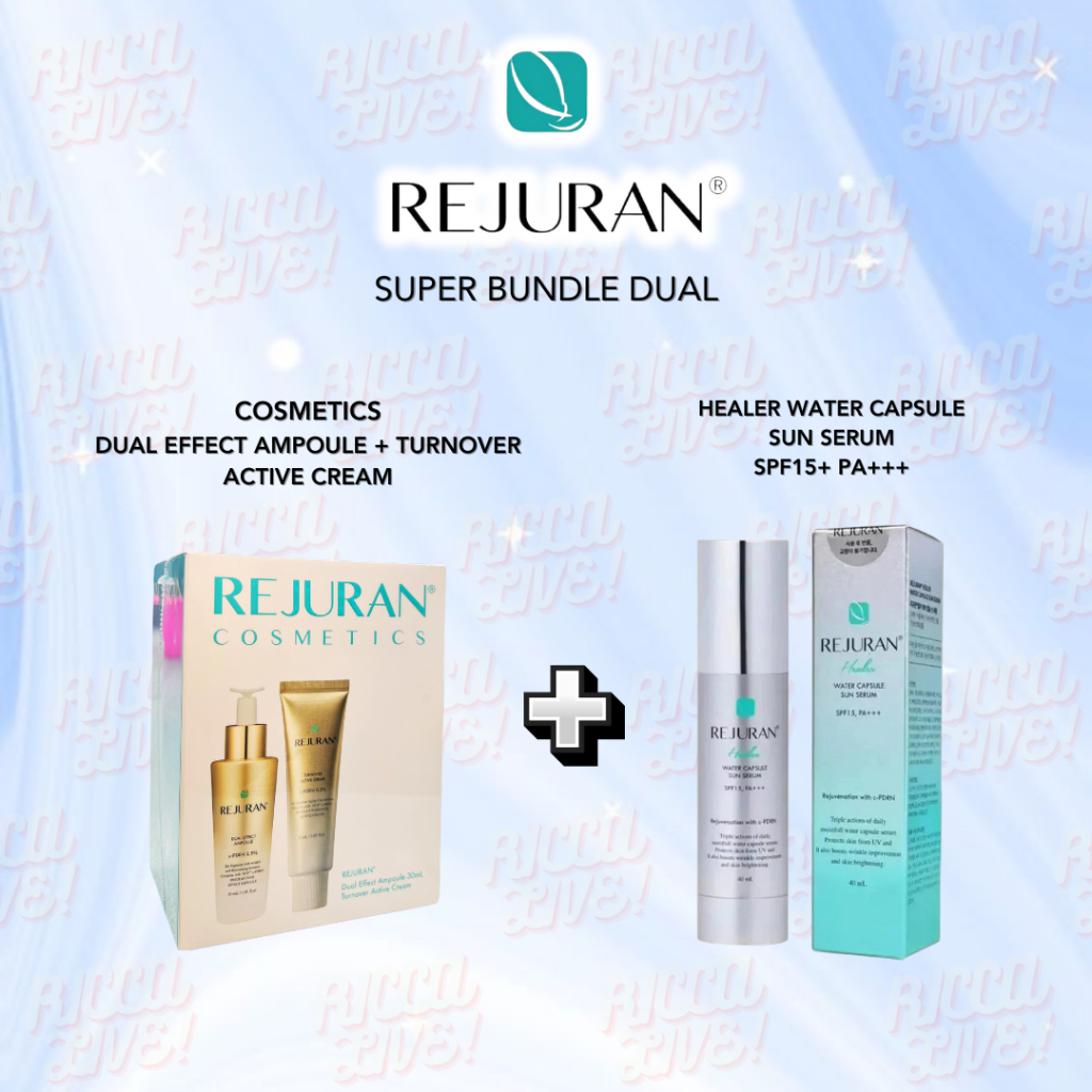 REJURAN (Gold) Dual Effect Ampoule (30ml) + Turnover Active Cream (50ml ...
