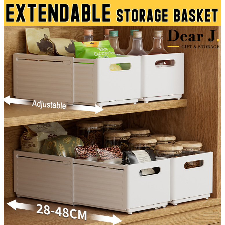2pcs Set Extendable Storage Basket / Cabinet Storage Box (Dear J ...