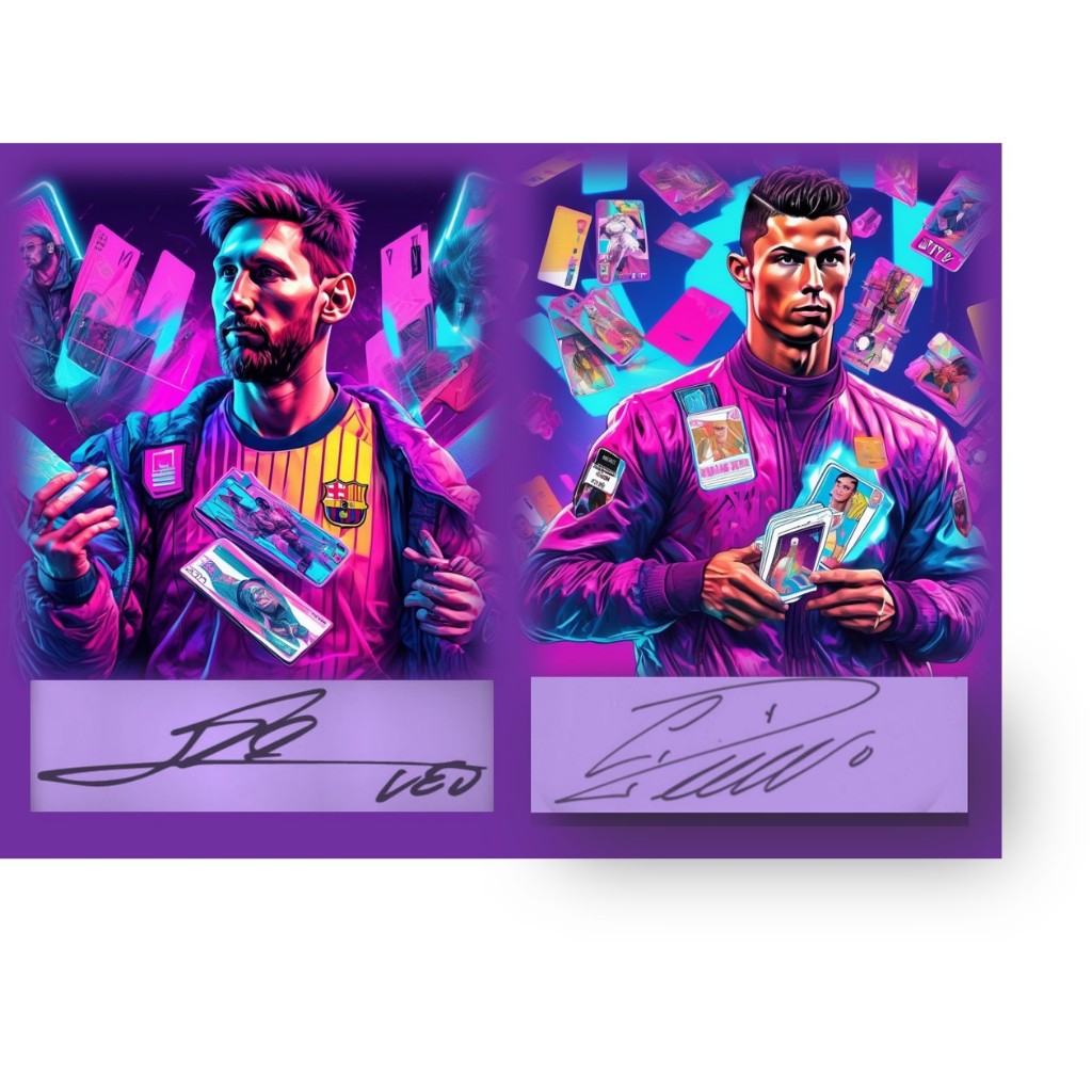 Lionel Messi Cristiano Ronaldo Dual Autograph Soccer Card Autograph ...