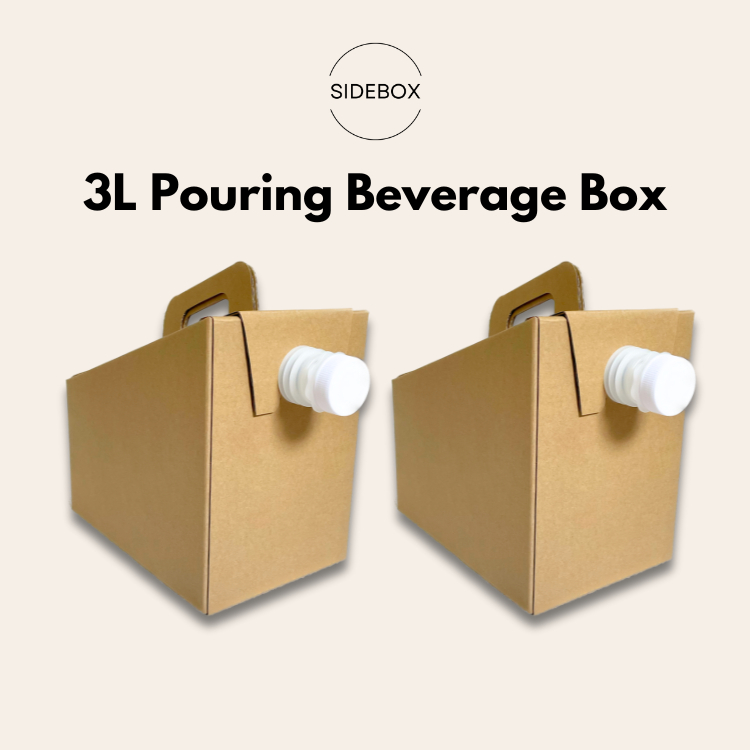 3L Disposable Thermal Cardboard Pouring Beverage Container Box for hot ...